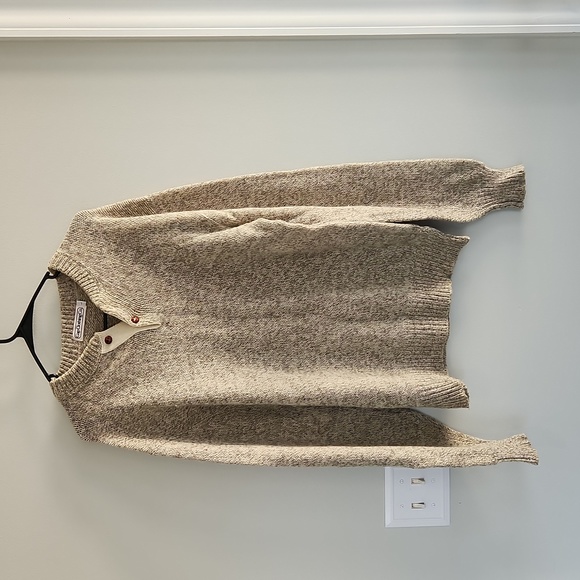 GAP | Sweaters | Vintage Tan Gap Clothing Co Pullover 4 Button Wool ...